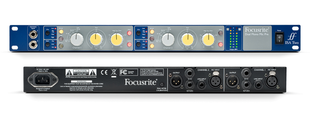 Focusrite | ISA Two - Dual Channel Classic ISA Mic Preamp/DI - Nub ...